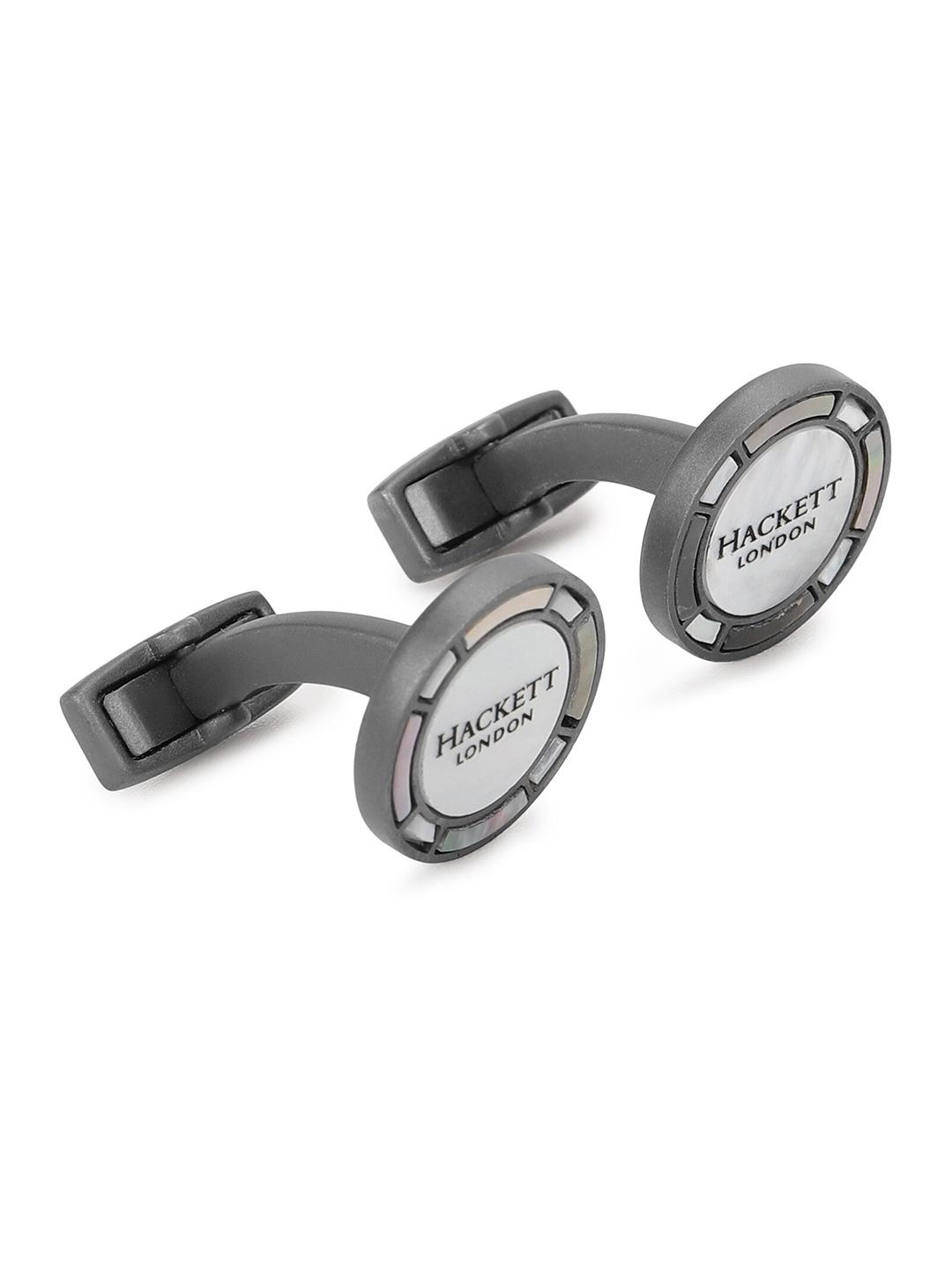 Buy HACKETT LONDON Men Black & White Printed Cufflink - Cufflinks for ...