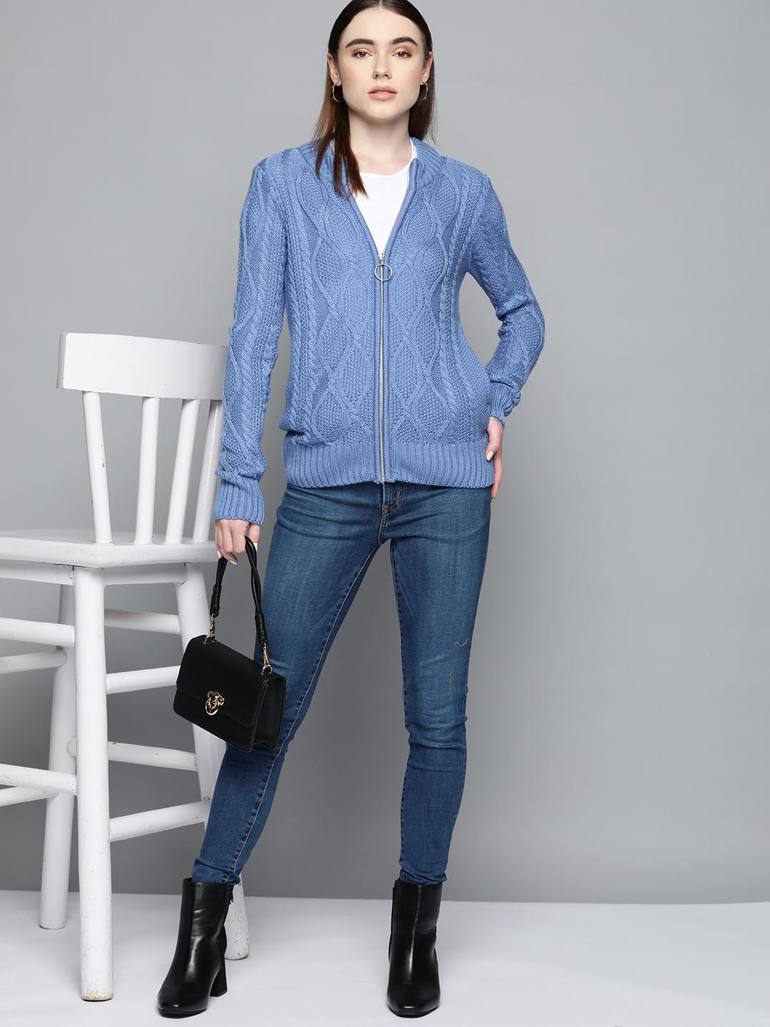 Buy Chemistry Cable Knit Cardigan - Sweaters for Women 18231484 | Myntra