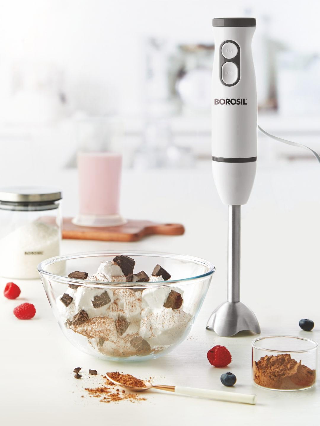 Buy BOROSIL Masterblend White 500 W Hand Blender - Hand Blender for ...