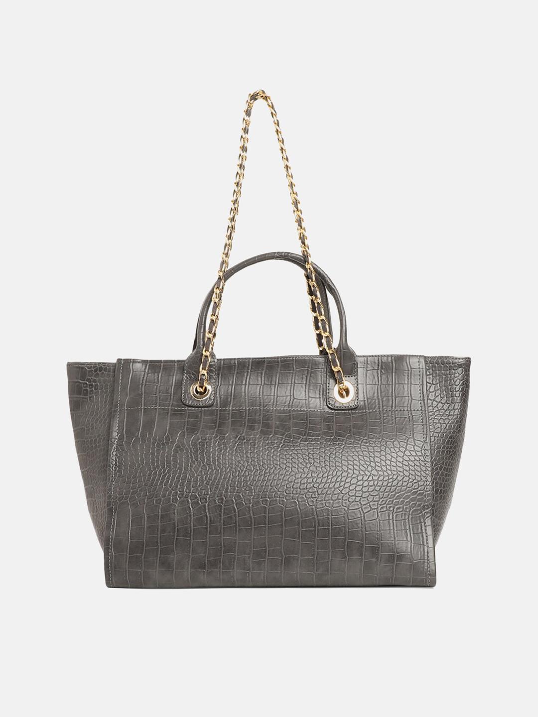 Buy Borse Lele Grey PU Structured Shoulder Bag - Handbags for Women ...