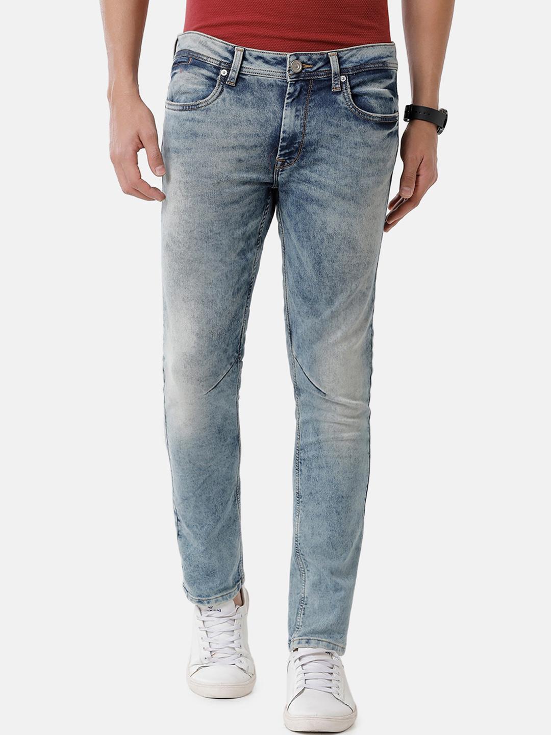 Buy Voi Jeans Men Blue Slim Fit Heavy Fade Jeans - Jeans for Men ...