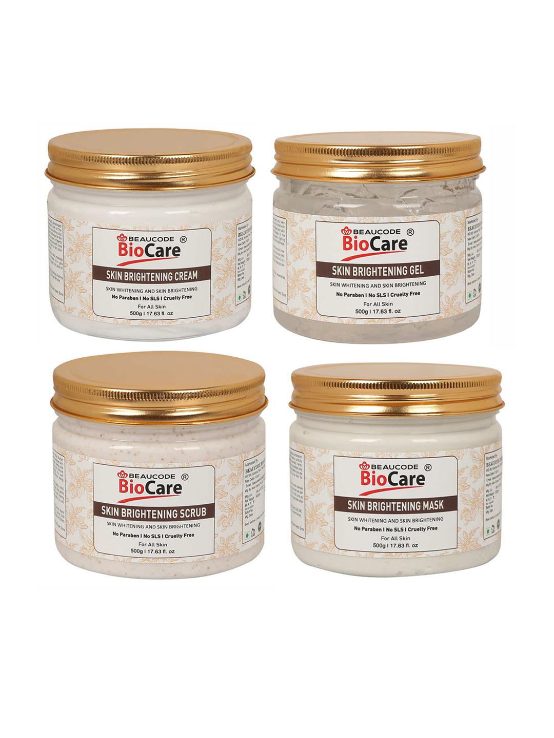 Buy BEAUCODE BIOCARE Set Of Skin Brightening Mask Scrub Gel Cream 500 G ...
