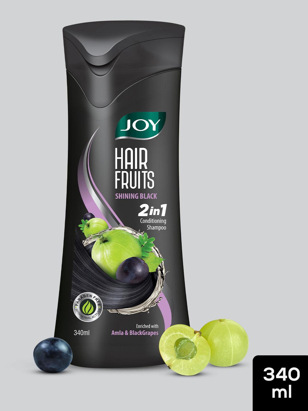Buy JOY Hair Fruits Shining Black Conditioning Shampoo With Amla ...