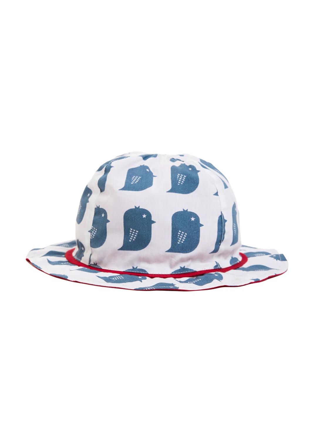 Buy Nino Bambino Infant Boys White & Blue Printed Organic Cotton Crown ...