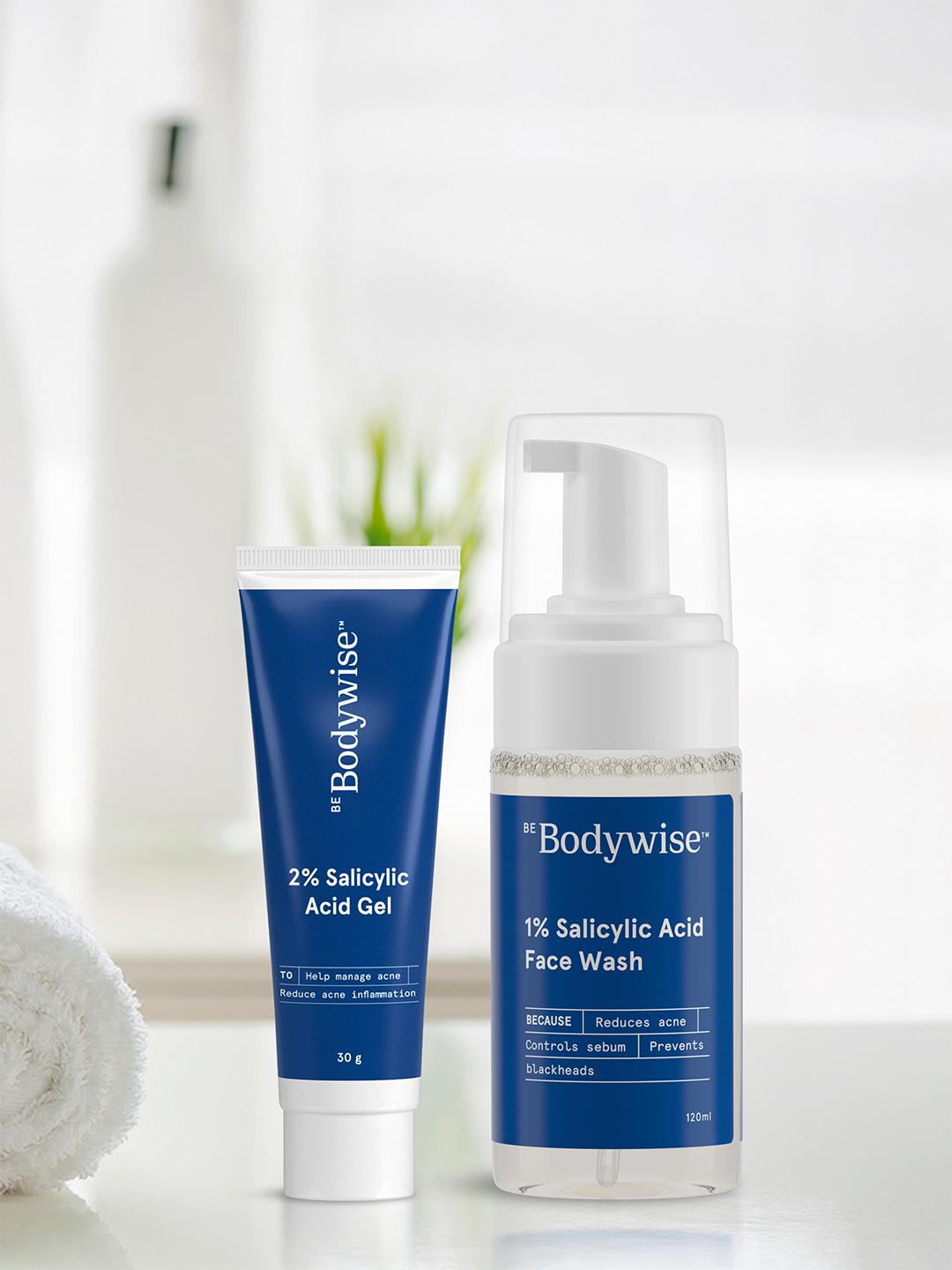 Buy Be Bodywise Set Of Salicylic Acid Foaming Face Wash 120 Ml & Gel 30 ...