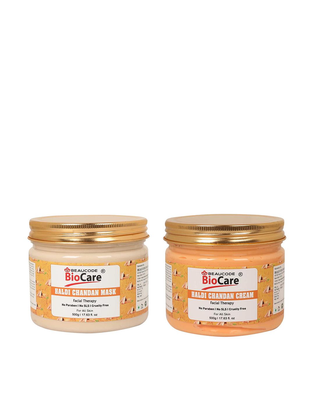 Buy BEAUCODE BIOCARE Set Of 2 Haldi Chandan Face And Body Cream And ...