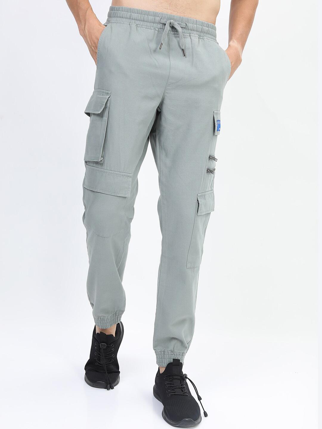 Buy KETCH Men Grey Cargos Mid Rise Trousers - Trousers for Men 18587774 ...