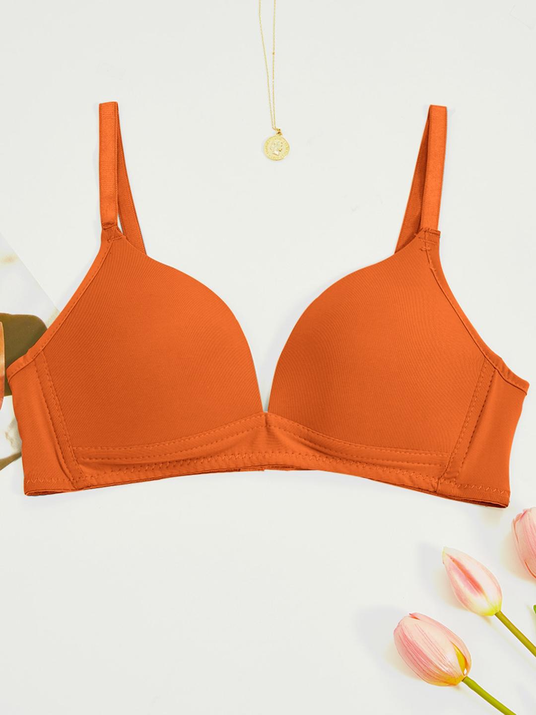 Buy URBANIC Orange Push Up Bra Lightly Padded - Bra for Women 18598586 ...
