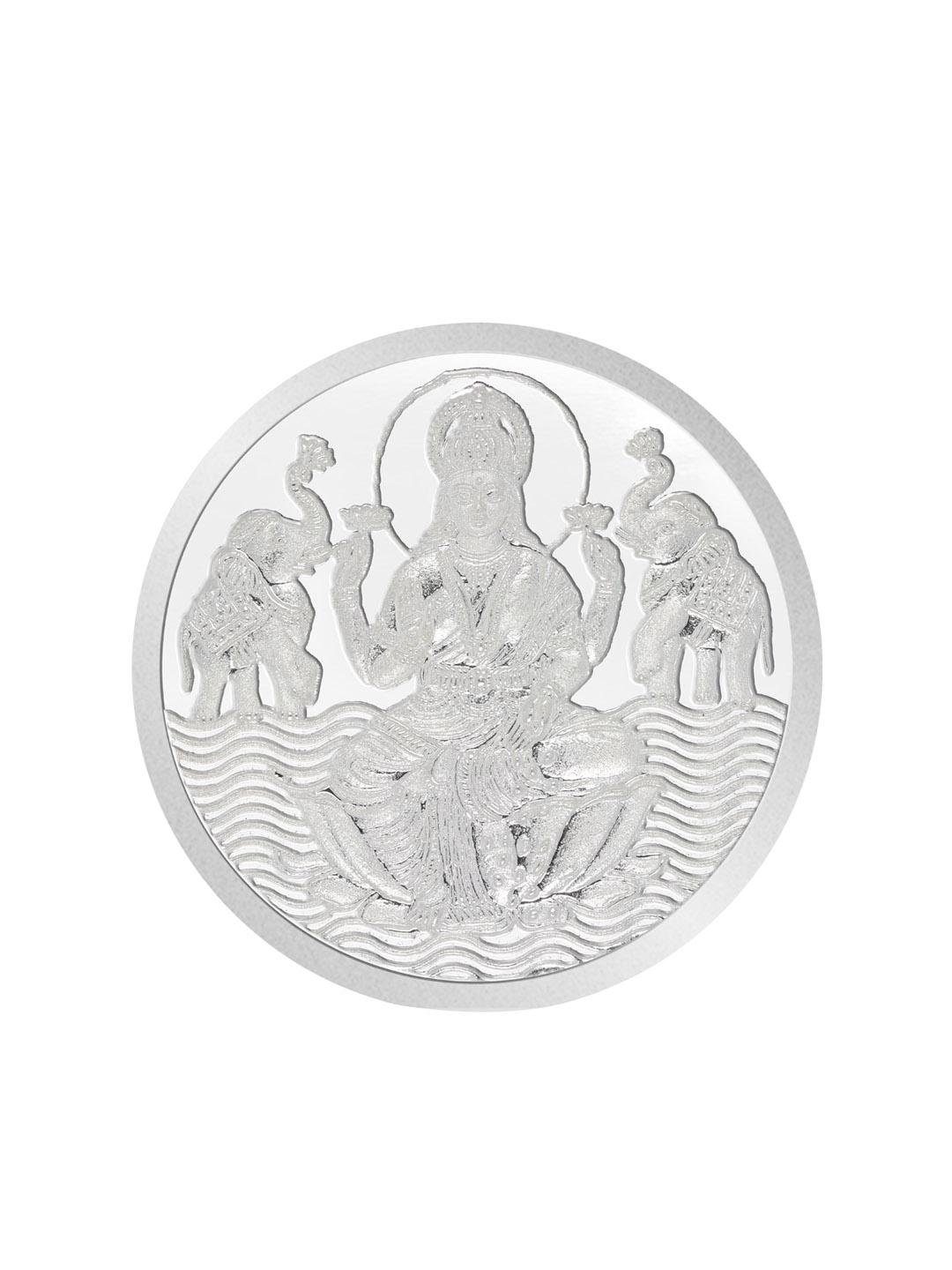 Buy WHP JEWELLERS 999 Pure Silver Laxmi Coin 10 Gm - Silver Coins for ...