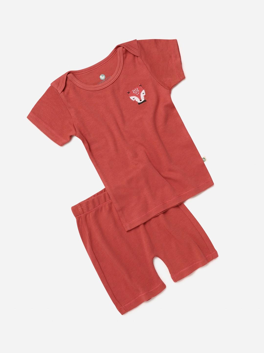 Buy Cocoon Care Unisex Kids Red Sustainable Clothing Set - Clothing Set ...