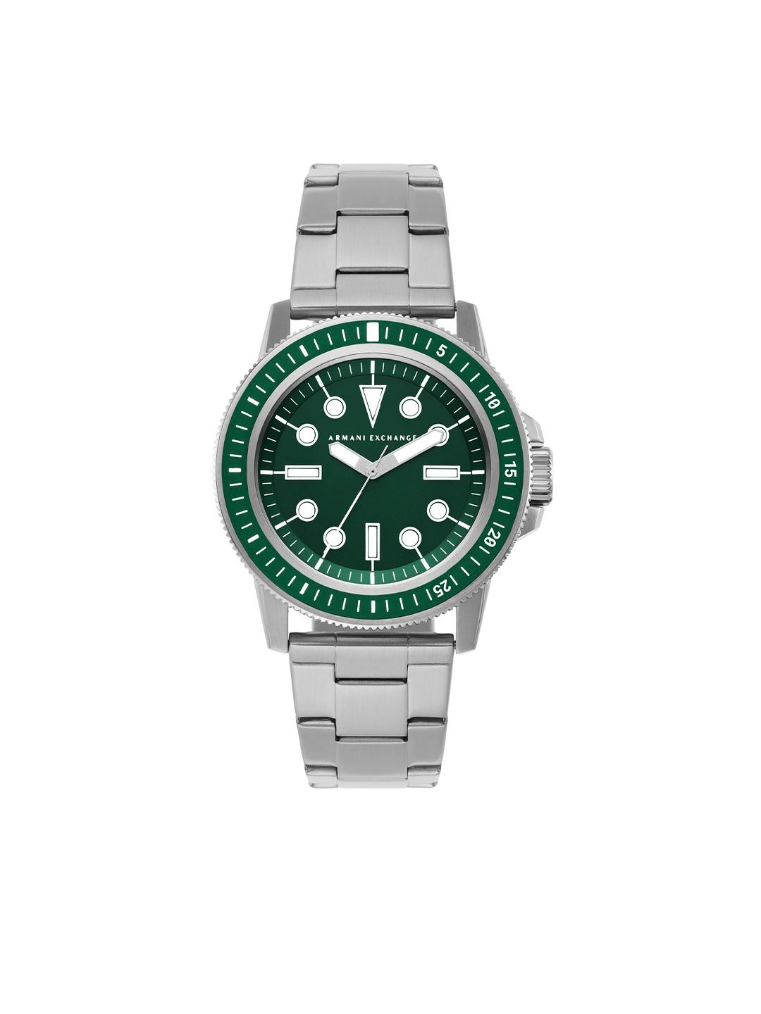 Buy Armani Exchange Men Green Leonardo Analogue Watch AX1860 - Watches ...