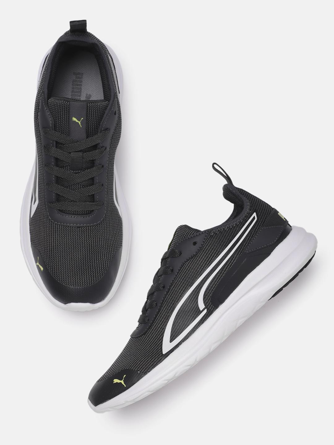 Buy Puma Men Black Solid Sneakers - Casual Shoes for Men 18814940 | Myntra