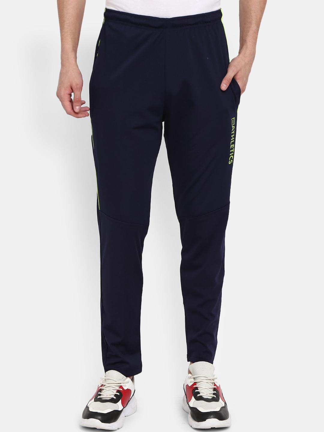 Buy V Mart Men Navy Blue Solid Track Pants - Track Pants for Men ...