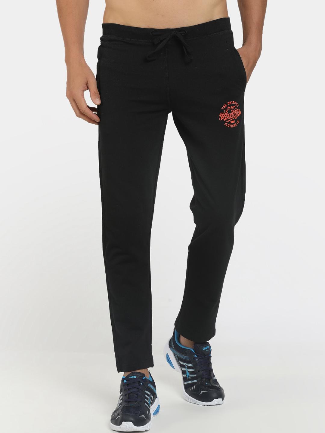 Buy V Mart Men Black Solid Cotton Track Pant - Track Pants for Men ...