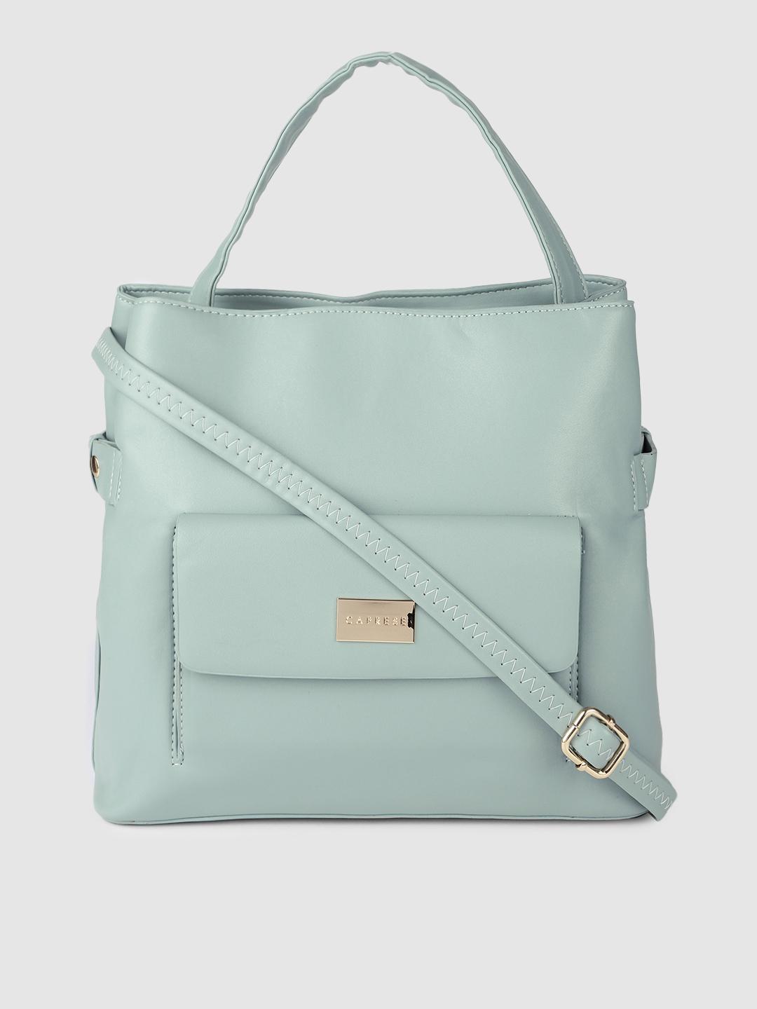 Buy Caprese Sea Green Solid Handheld Bag - Handbags for Women 18837726 ...