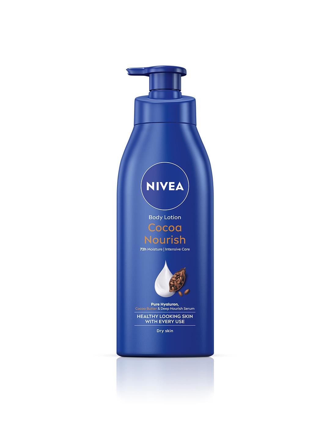Buy Nivea Cocoa Nourish Body Lotion With Pure Hyaluron For 72h Moisturization 400 Ml - Body ...