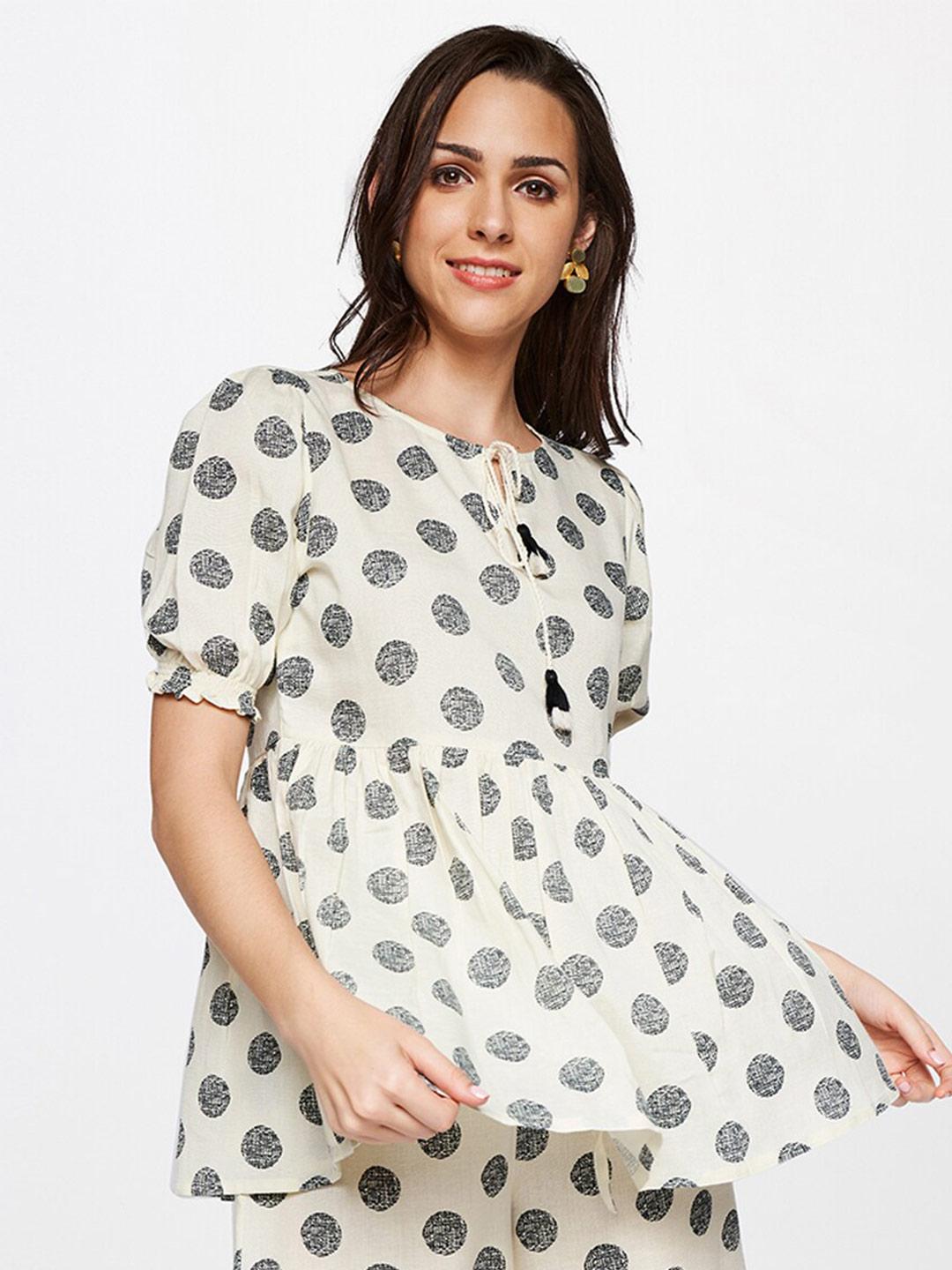 Buy Itse Off White Print Top - Tops for Women 18861760 | Myntra