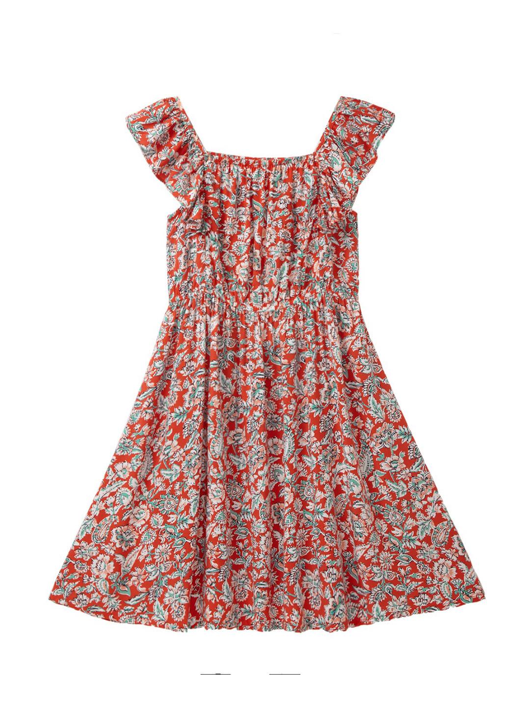 Buy Cub McPaws Red Floral Dress - Dresses for Girls 18884828 | Myntra