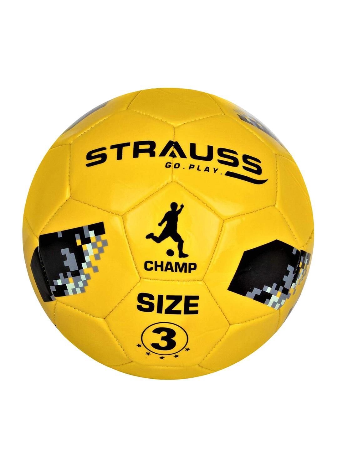 Buy STRAUSS Kids Yellow Printed Footballs - Footballs for Unisex Kids ...