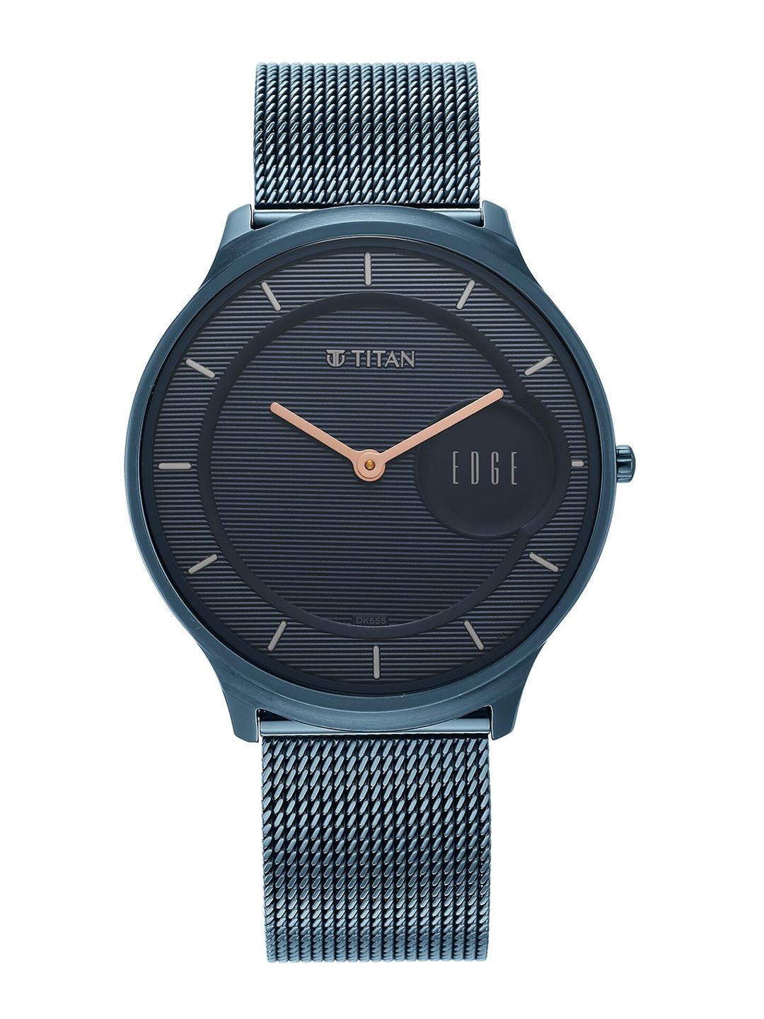 Buy Titan Edge Baseline Quartz Analog With Blue Dial Watch For Men ...