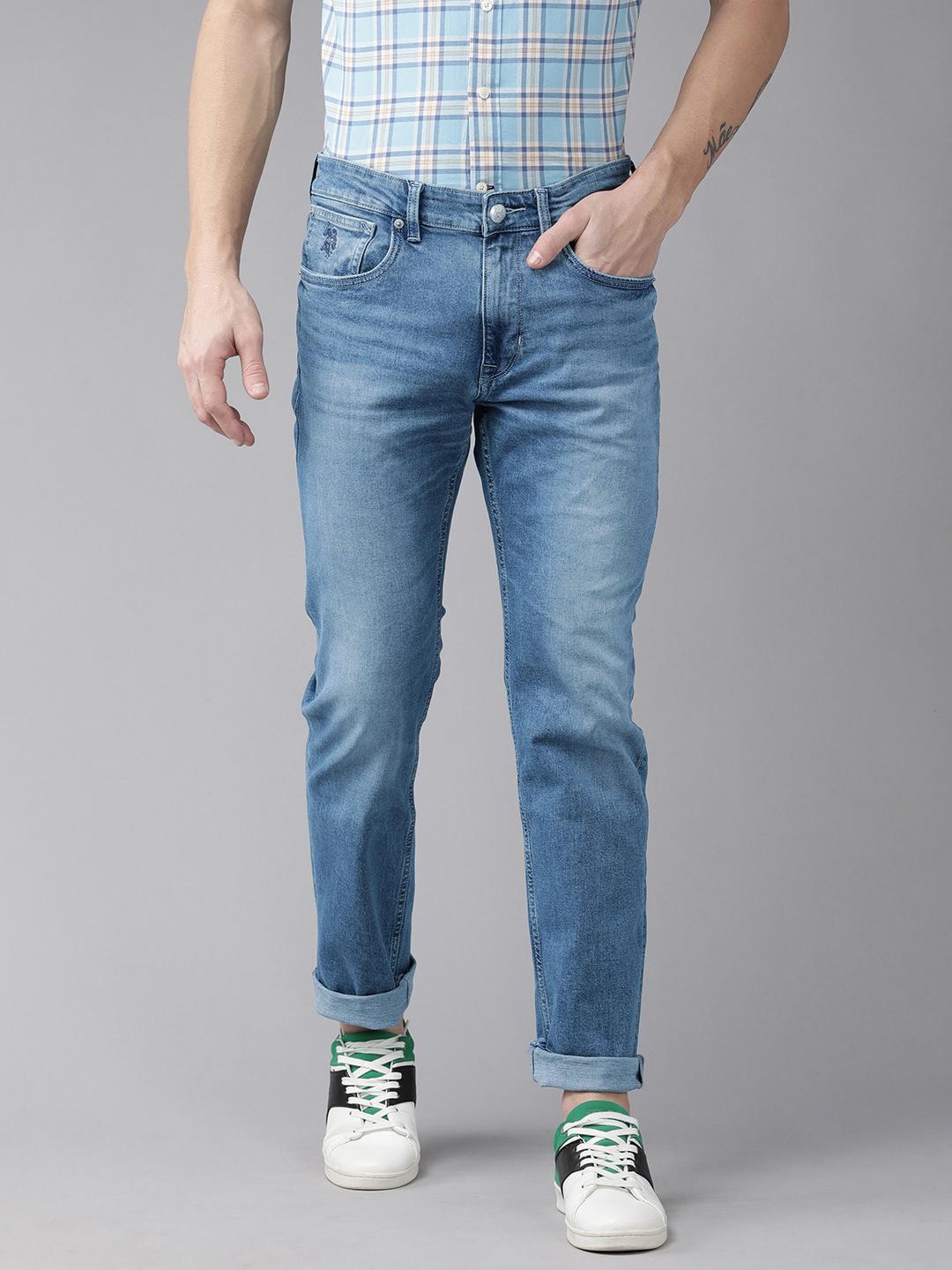 Buy U S Polo Assn Denim Co Men Harold Slim Straight Fit Heavy Fade ...