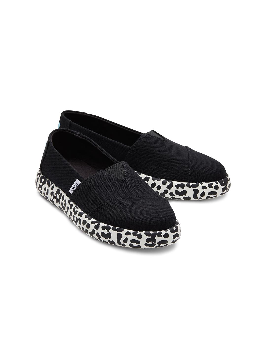 Buy TOMS Women Alpargata Mallow Canvas Leopard Print Slip On Sneakers ...