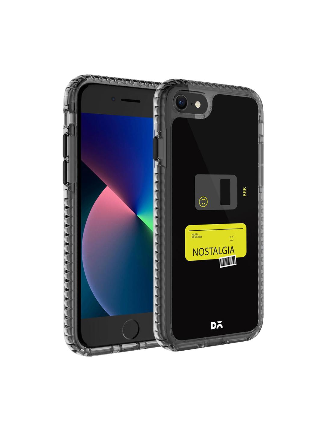 Buy DailyObjects Black & Yellow Nostalgia BRB Stride 2.0 IPhone 7 Back ...