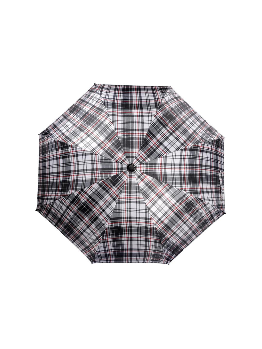 Buy THE CLOWNFISH White Self Design Single Fold Umbrellas - Umbrellas ...