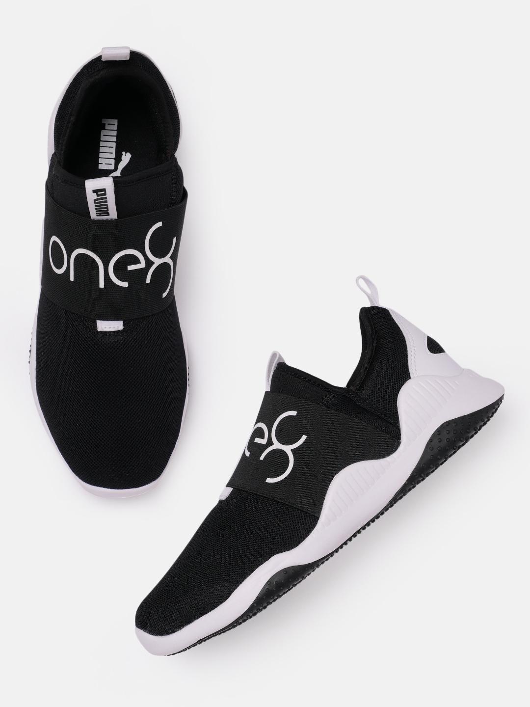 Buy One8 X PUMA Men Black Brand Logo Printed Slip On Sneakers - Casual ...