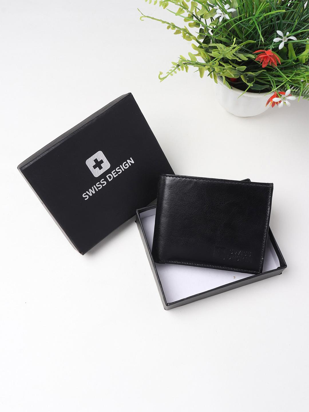 Buy Swiss Design Men Black Two Fold Wallet - Wallets for Men 19122560 ...