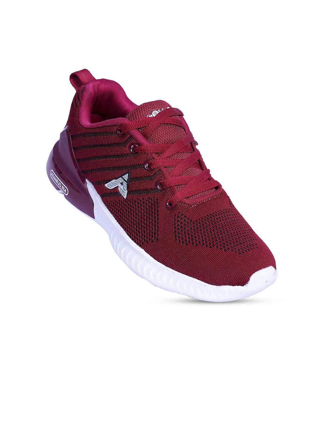 Buy Action Men Maroon Mesh Lace Up Running Sports Shoes - Sports Shoes ...