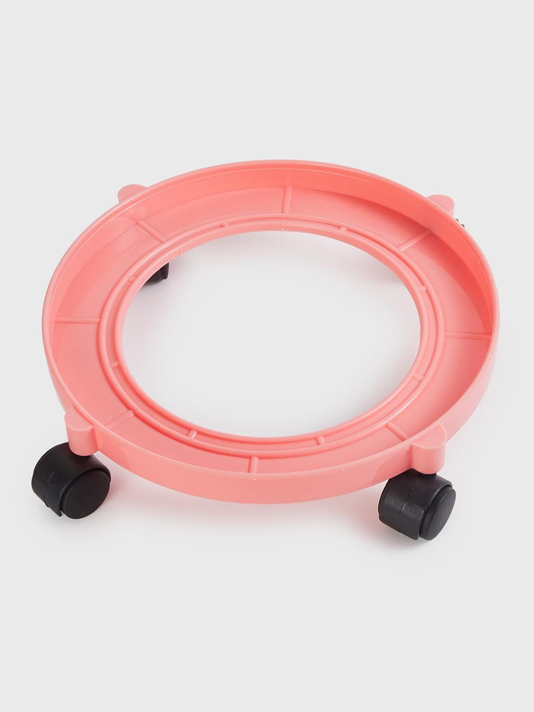 Buy Home Centre Pink Solid Plastic Cylinder Trolley - Cylinder Trolley ...