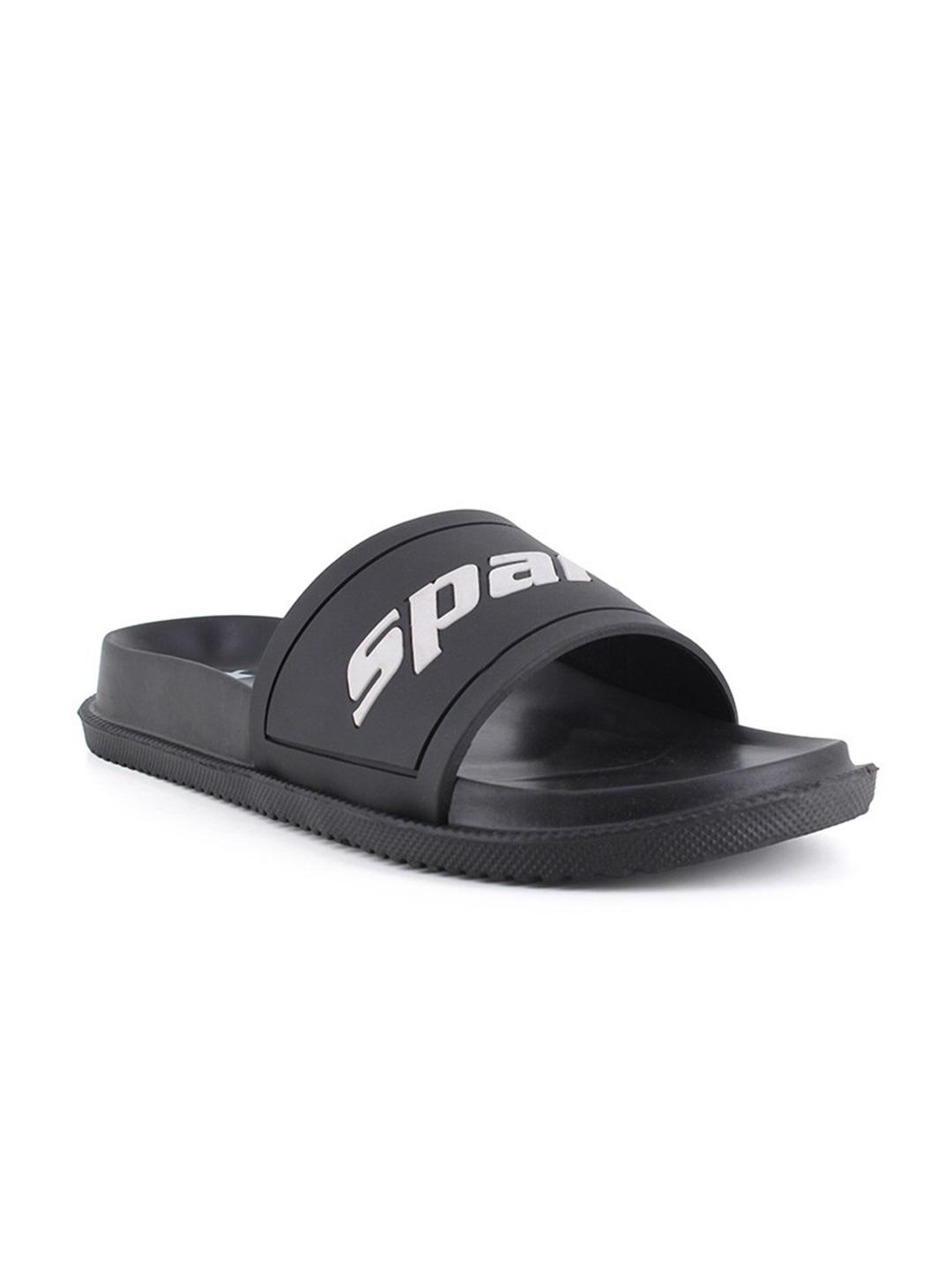 Buy Sparx Men Black & White Printed Sliders - Flip Flops for Men ...