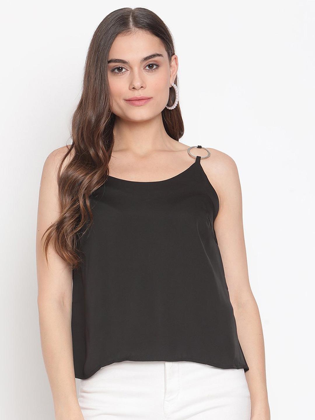 Buy Madame Black Solid Top - Tops for Women 19346158 | Myntra