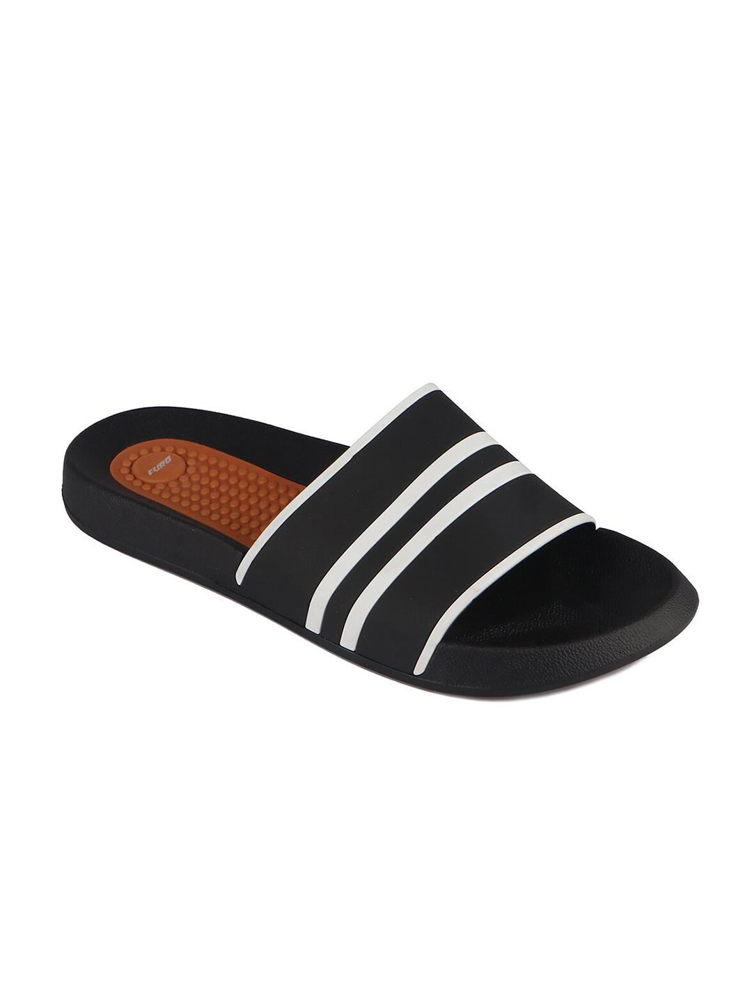 Buy FURO By Red Chief Men Black & White Thong Flip Flops - Flip Flops ...