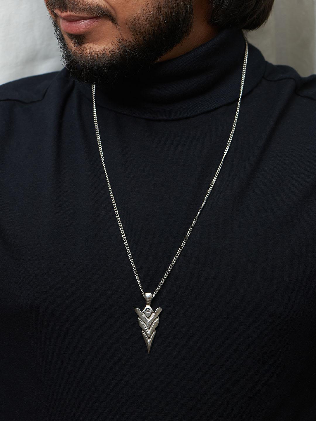 Buy The Bro Code Men Silver Toned Silver Plated Chain - Necklace And ...