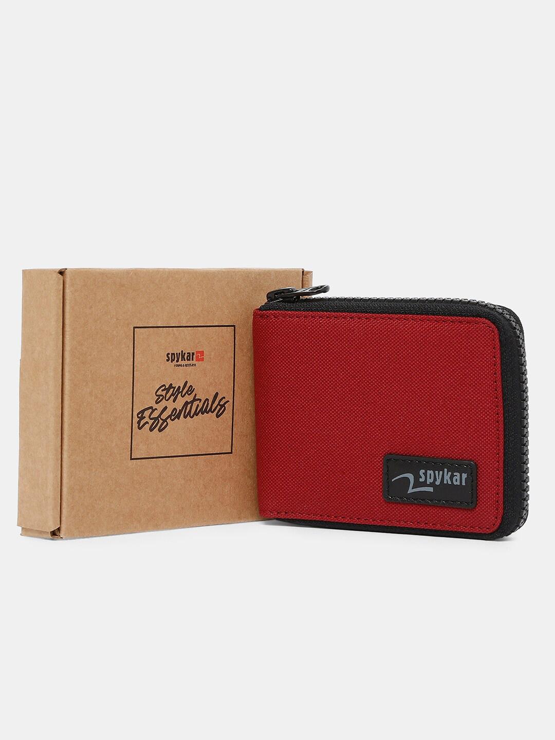 Buy SPYKAR Men Red Leather Two Fold Wallet - Wallets for Men 19430992 ...