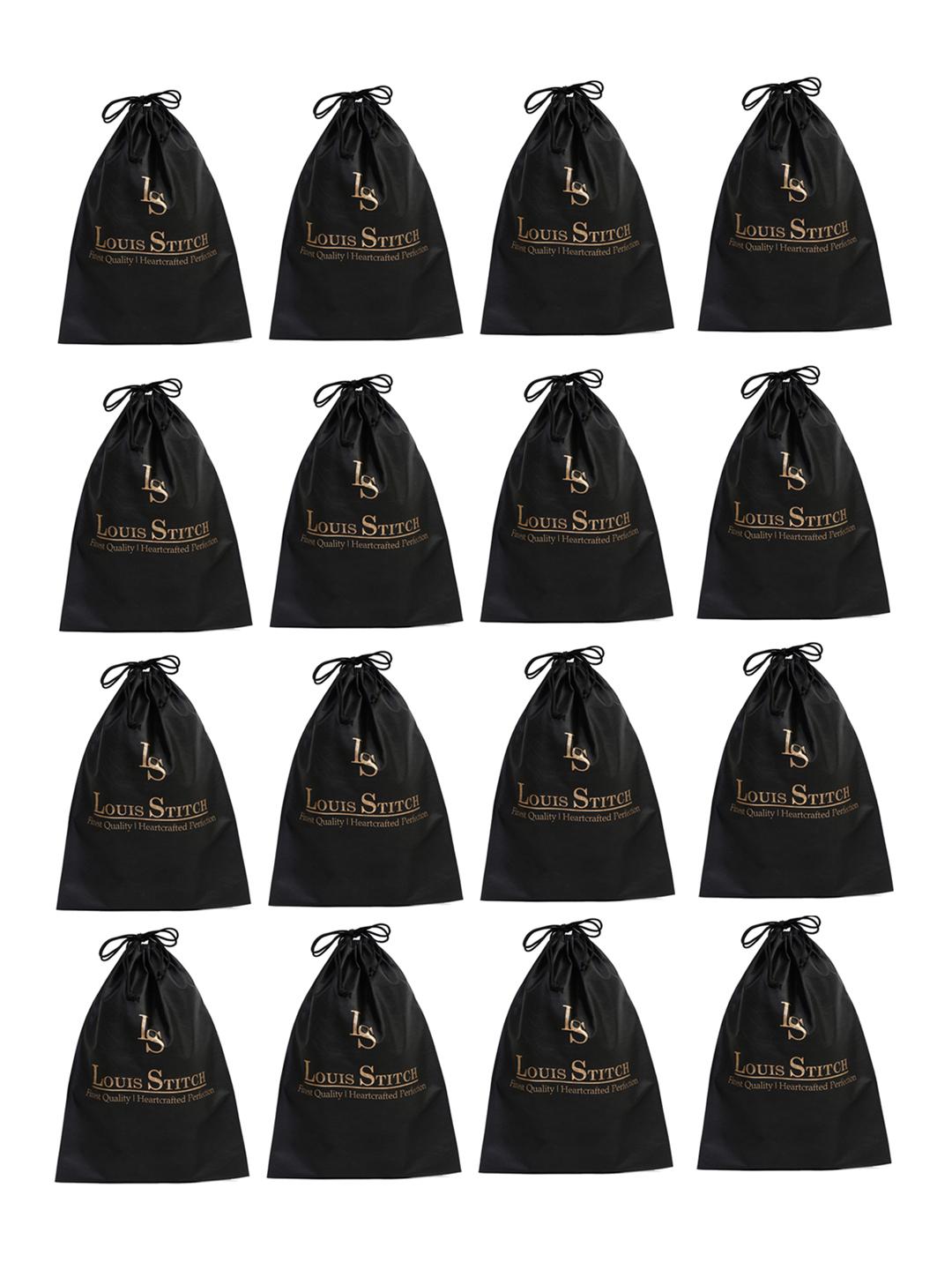 Buy LOUIS STITCH Set Of 16 Black Printed Reusable Shoe Bags - Shoe ...