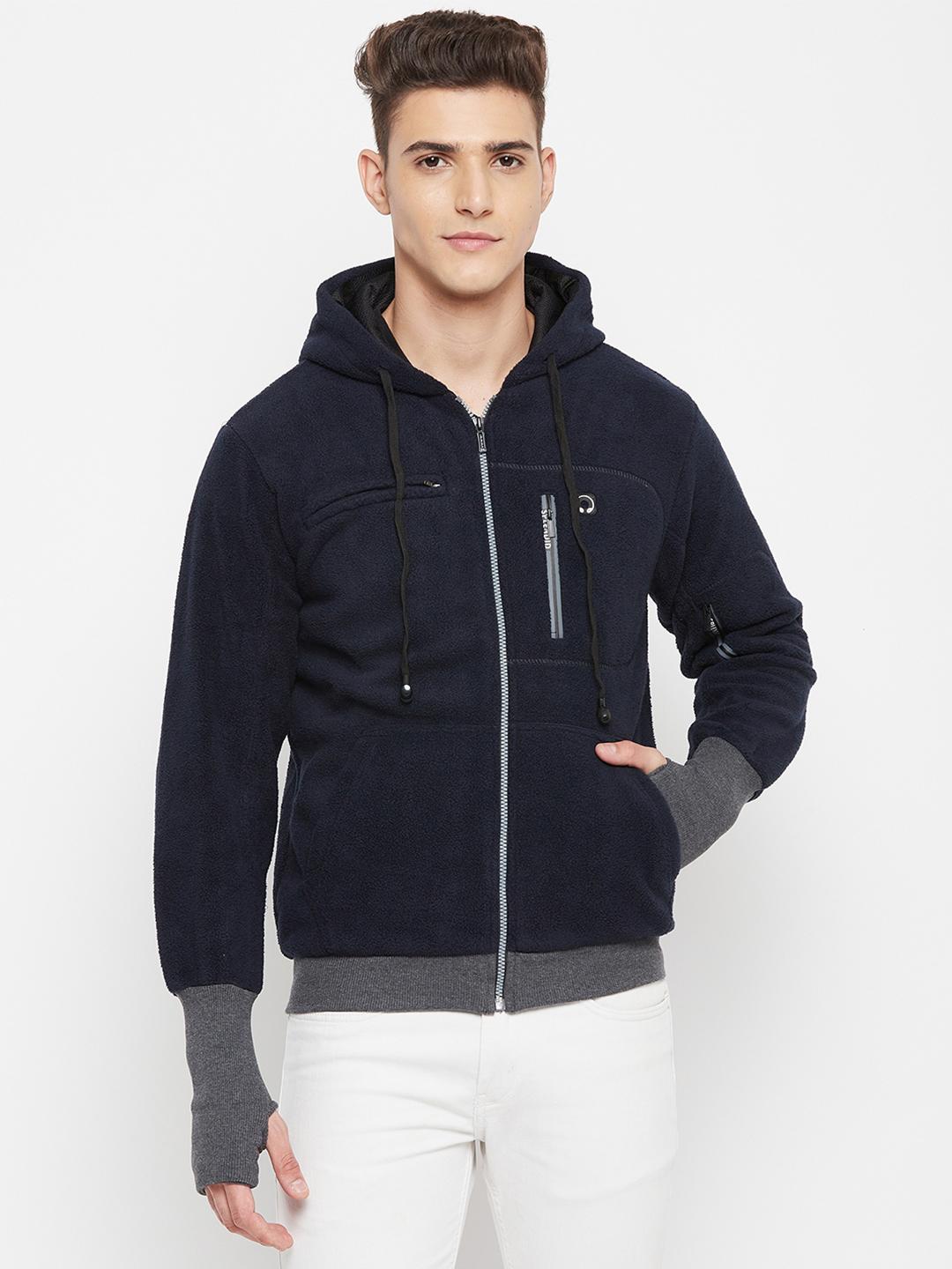 Buy Duke Men Blue Hooded Sweatshirt - Sweatshirts for Men 19545826 | Myntra