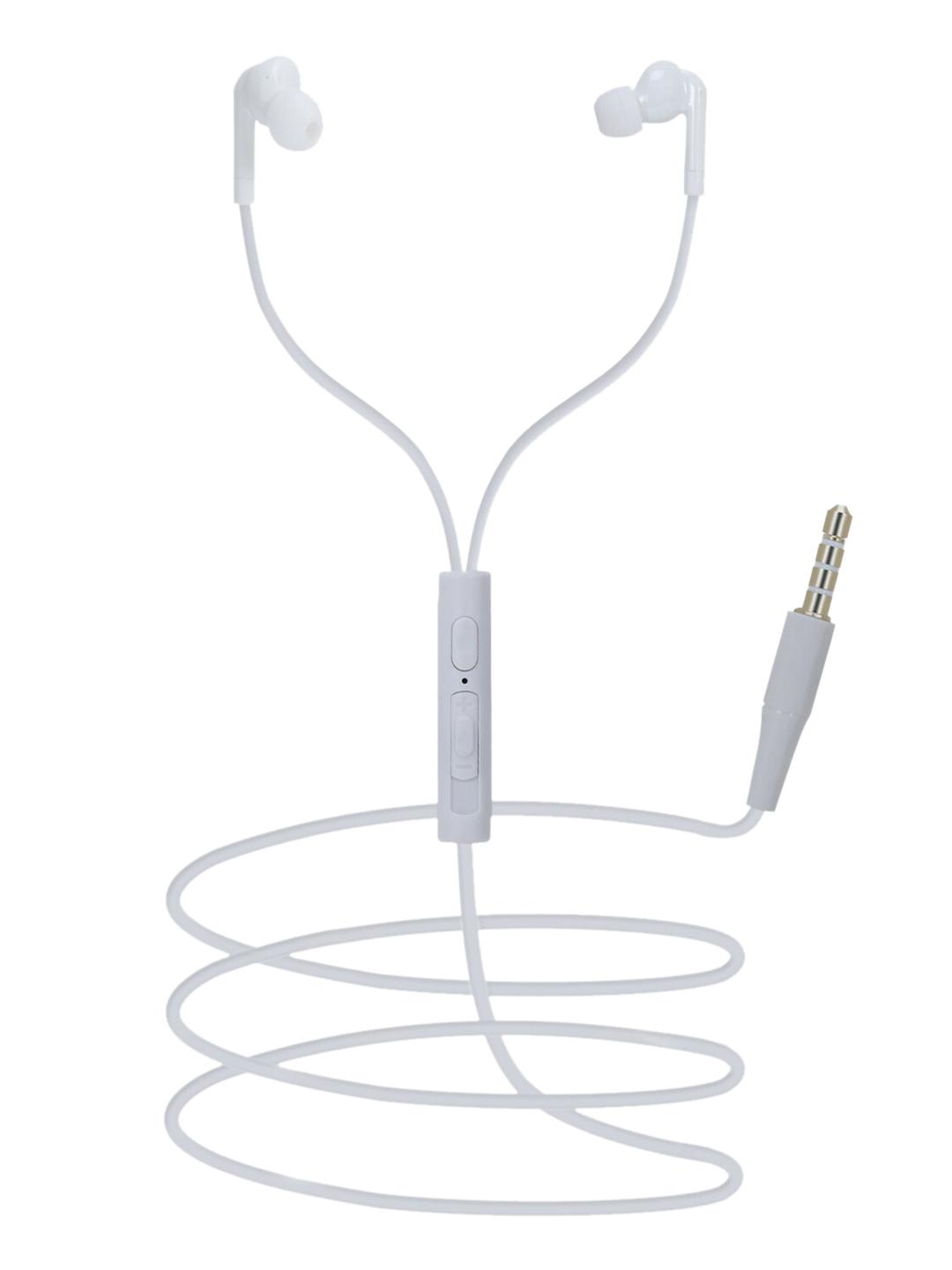 Buy SWAGME Adults White Solid Bass Best In Ear Headphones With Mic ...