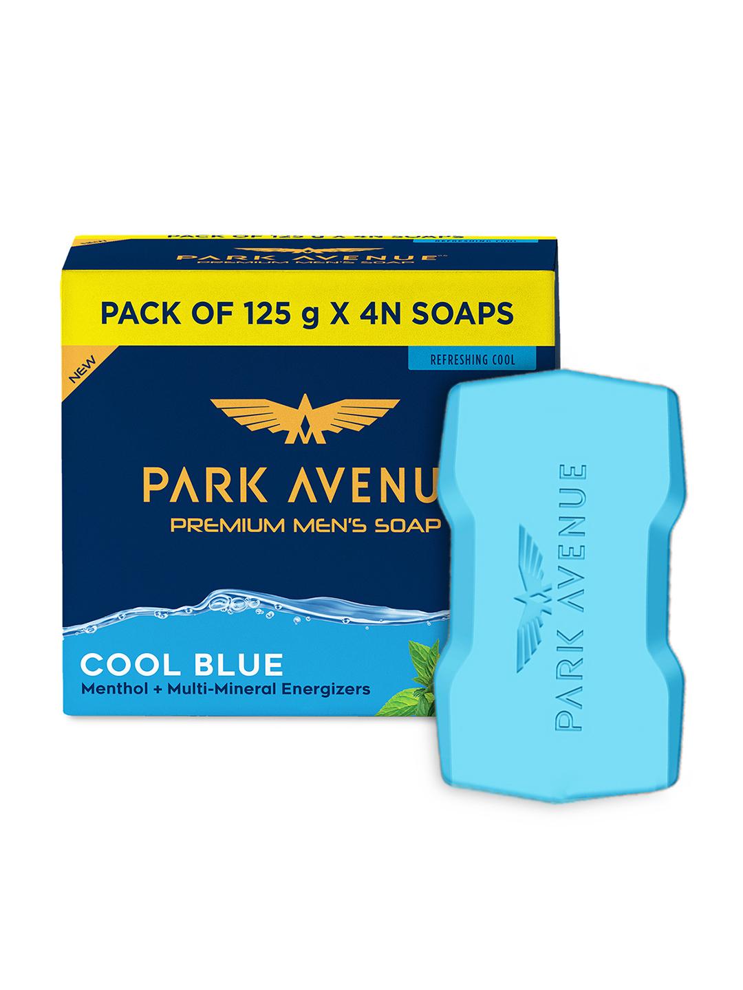 Buy Park Avenue Set Of 4 Cool Blue Soaps With Menthol & Multi Mineral ...