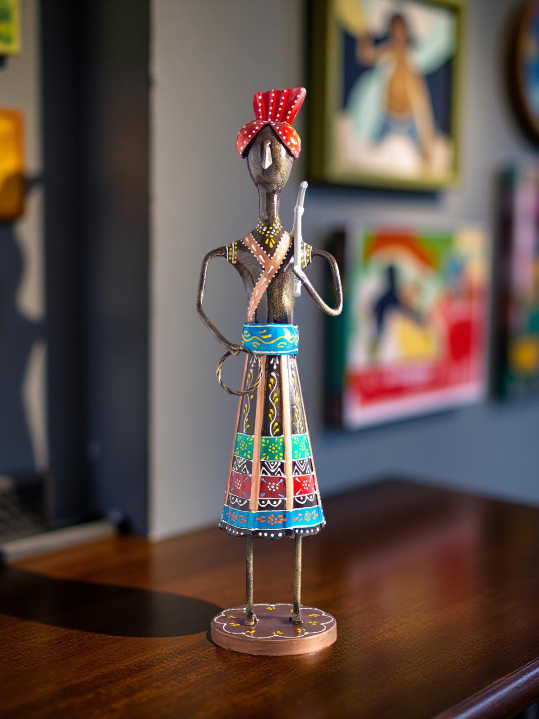 Buy Golden Peacock Tribal Metal Living Room Hand Crafted Large ...