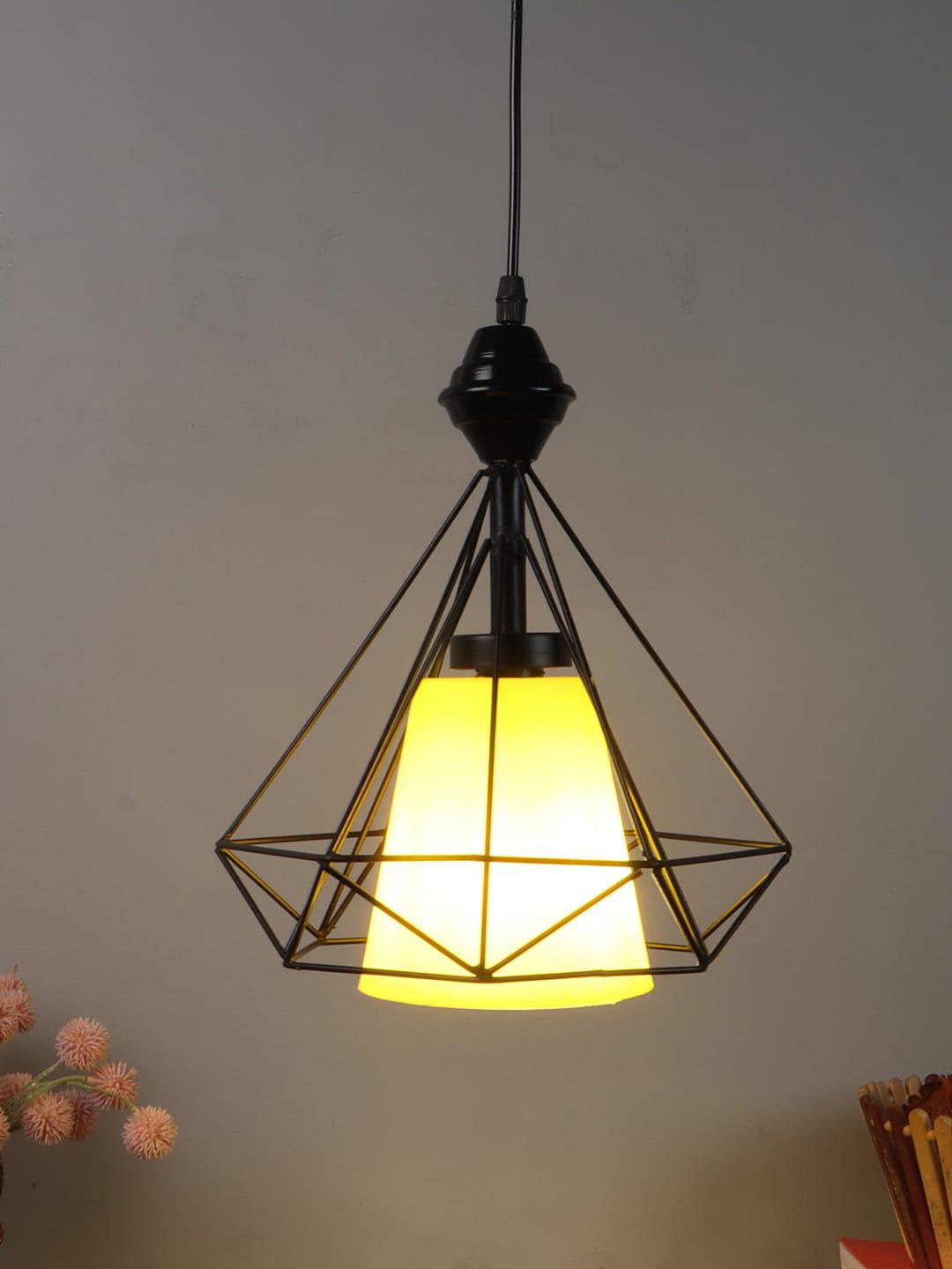 Buy Foziq Black Solid Metal Triangle Ceiling Lamp - Ceiling Lamps for ...