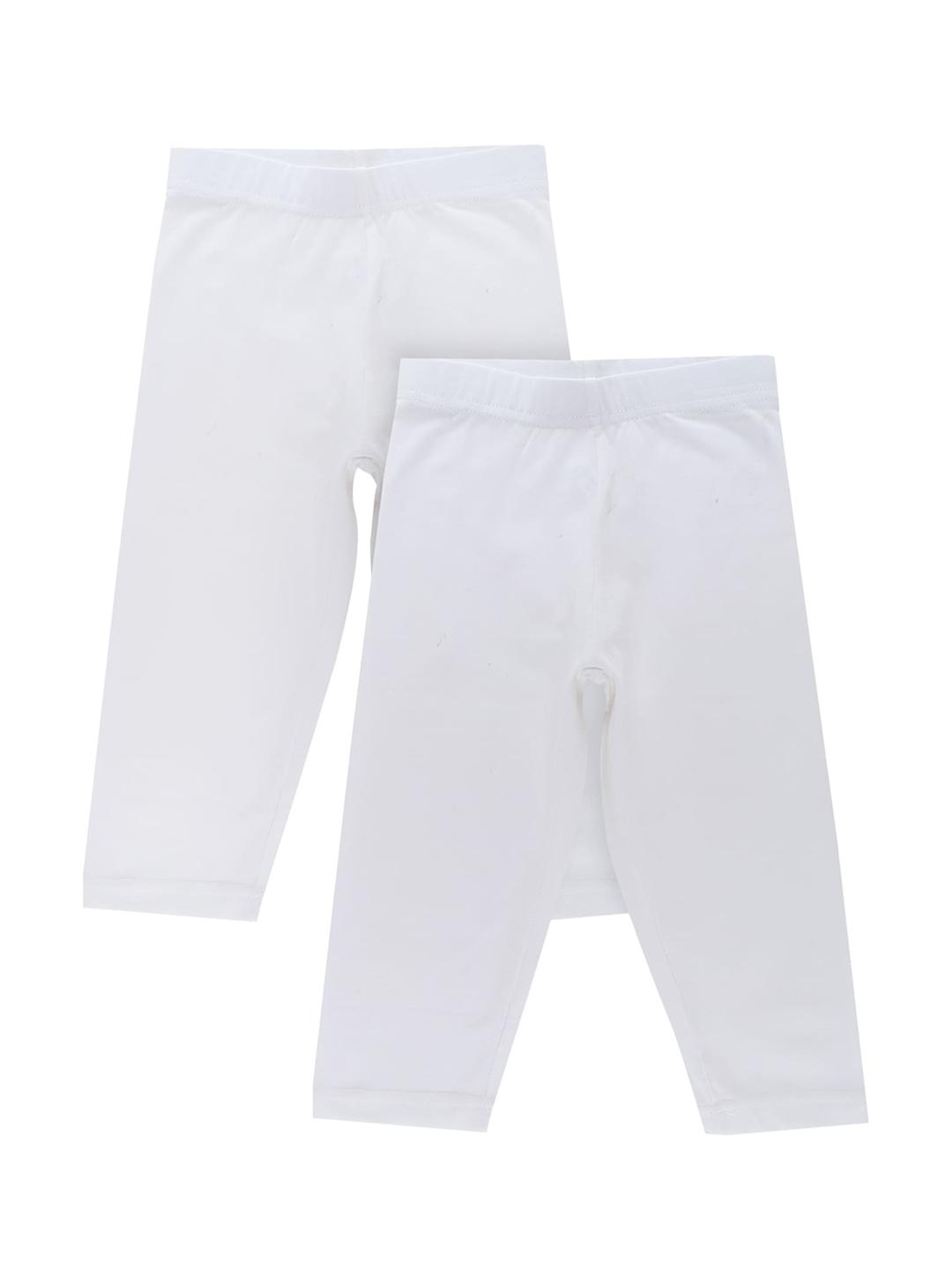 Buy Bodycare Kids Girls White Pack Of 2 Capris - Capris for Girls ...