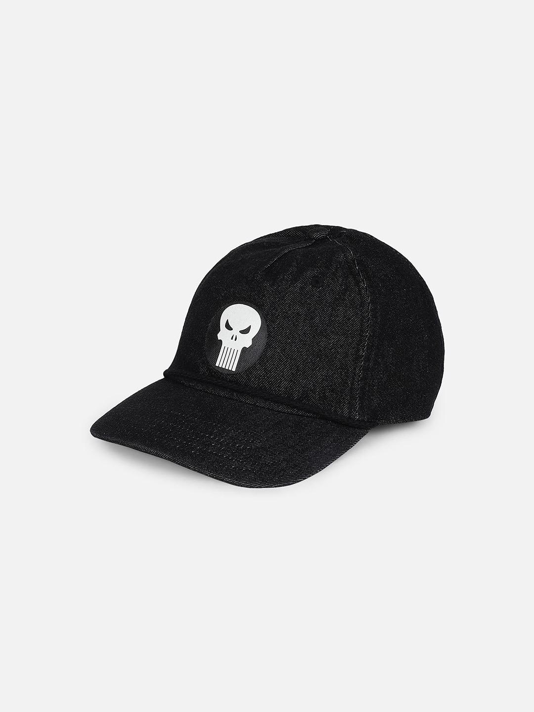 Buy Free Authority Men Black & White Punisher Printed Baseball Cap ...