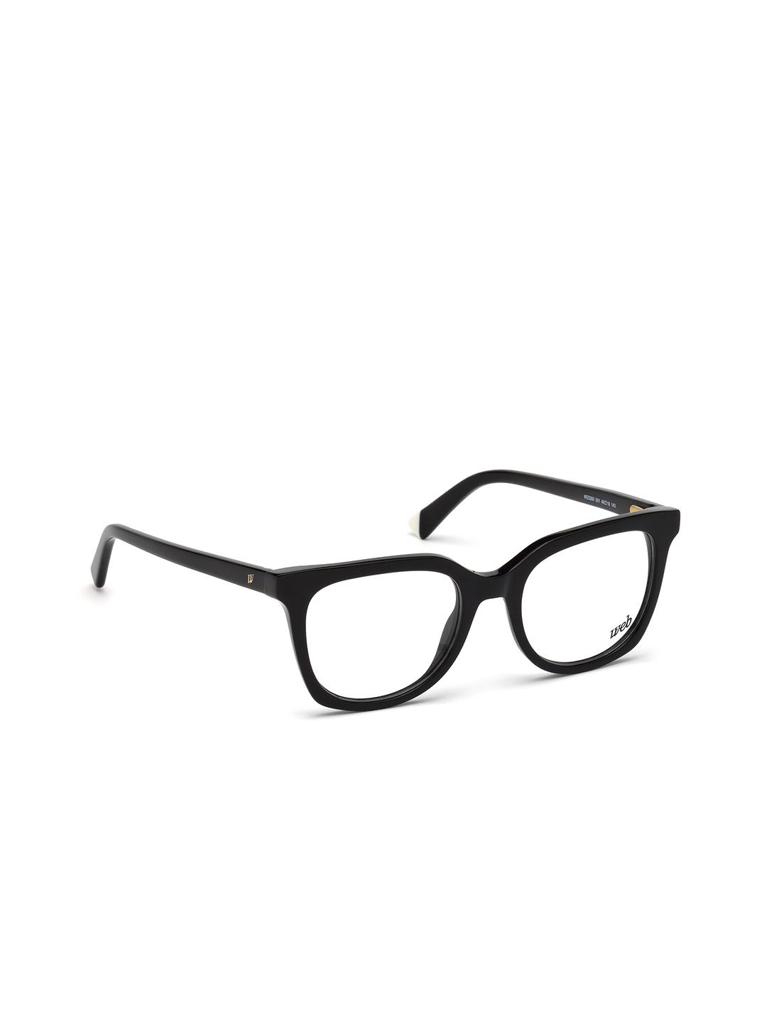Buy WEB EYEWEAR Women Transparent & Black Full Rim Square Frames WE5260 ...