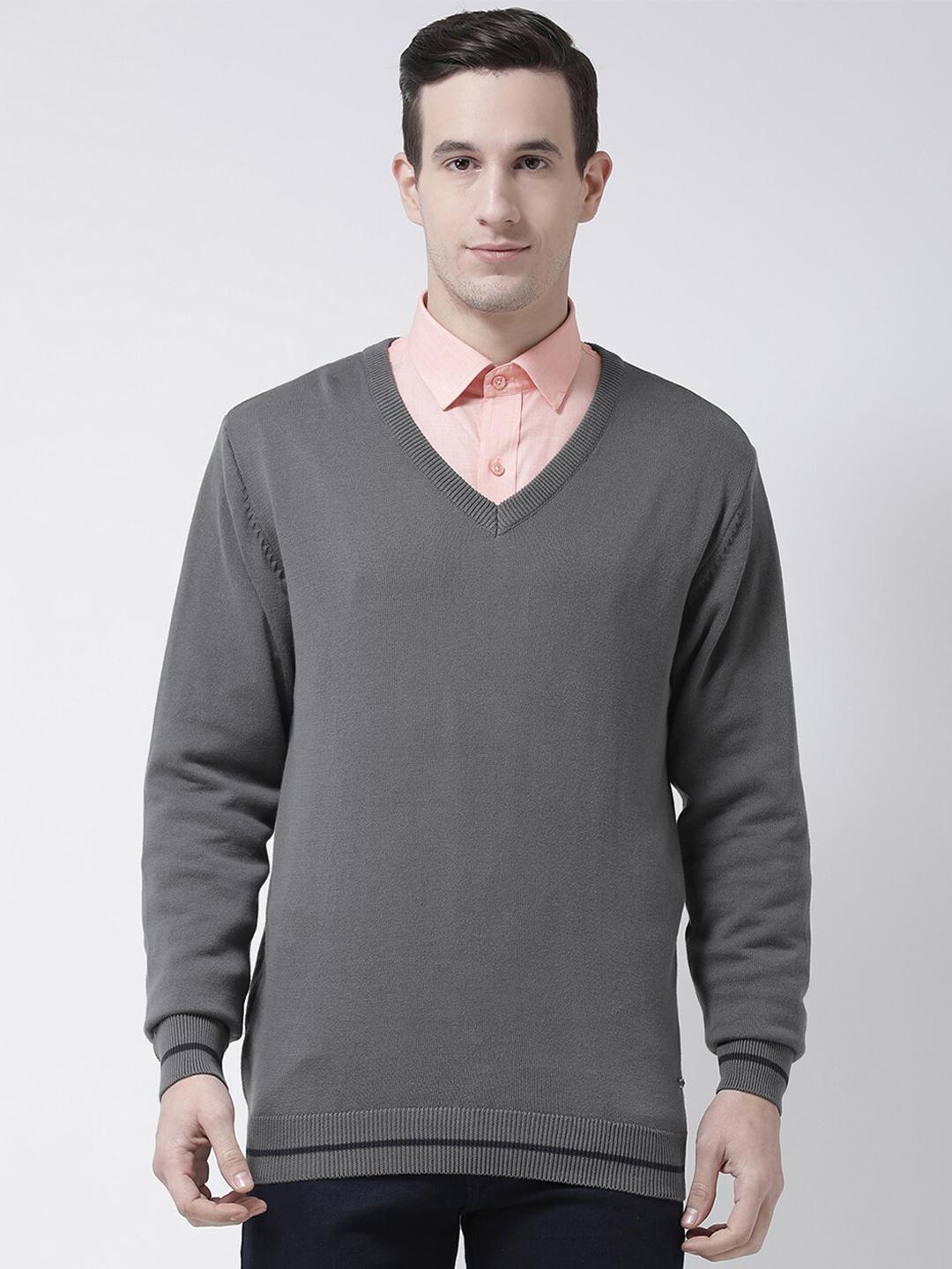 Buy Club York Men Grey Solid Pullover - Sweaters for Men 19841096 | Myntra