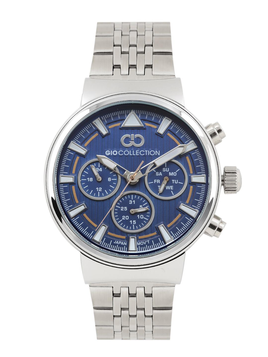 Buy GIO COLLECTION Men Blue Multifunction Analogue Watch G1031 11 ...