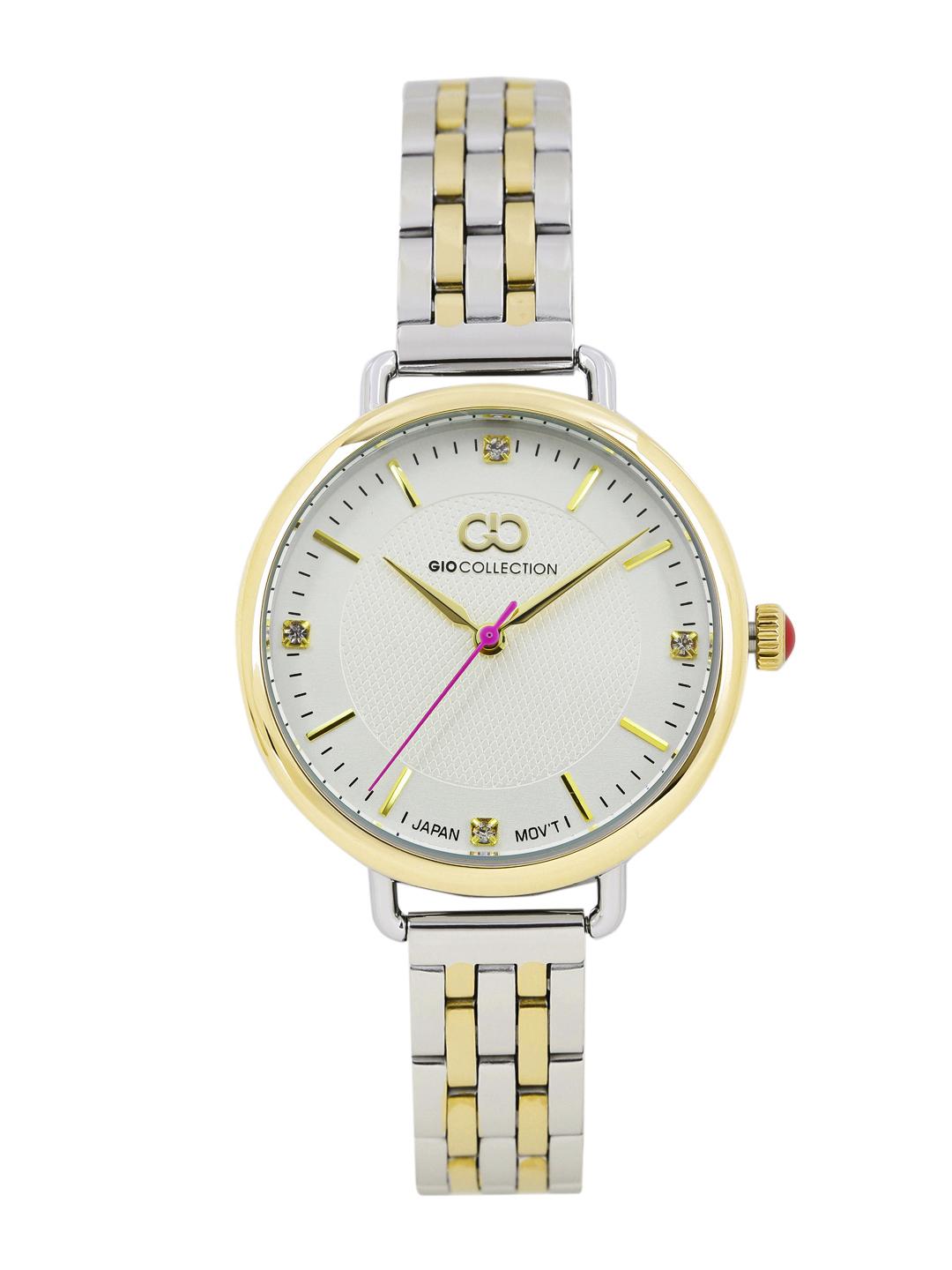 Buy GIO COLLECTION Women Off White Analogue Watch G2038 - Watches for ...