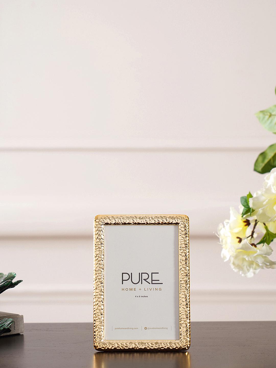 Buy Pure Home And Living Gold Plated Hammered Metal Frame Small - Photo ...